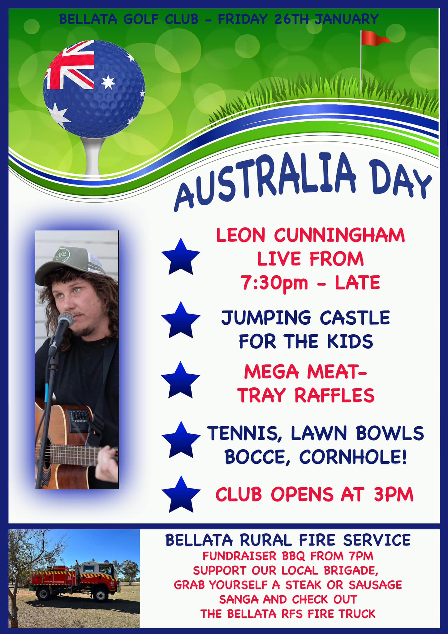 Australia Day at the Bellata Golf Club - Explore Narrabri Region